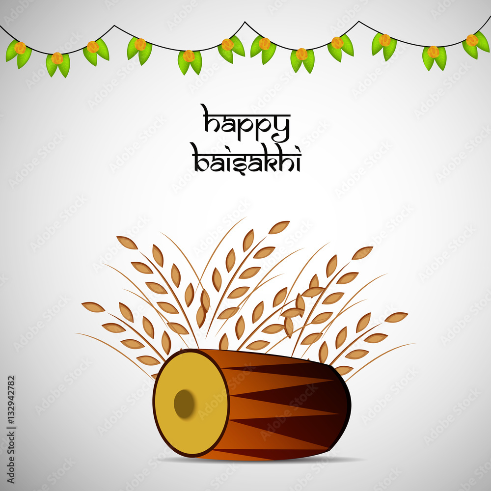 Baisakhi background Stock Vector | Adobe Stock