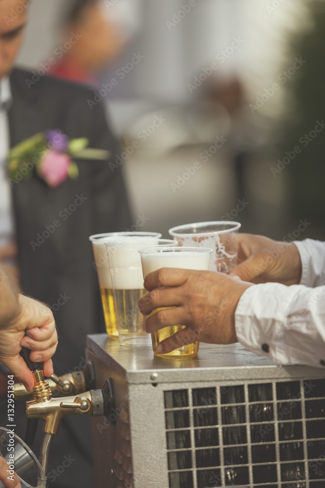 Bière pression à l'apéritif Stock Photo | Adobe Stock