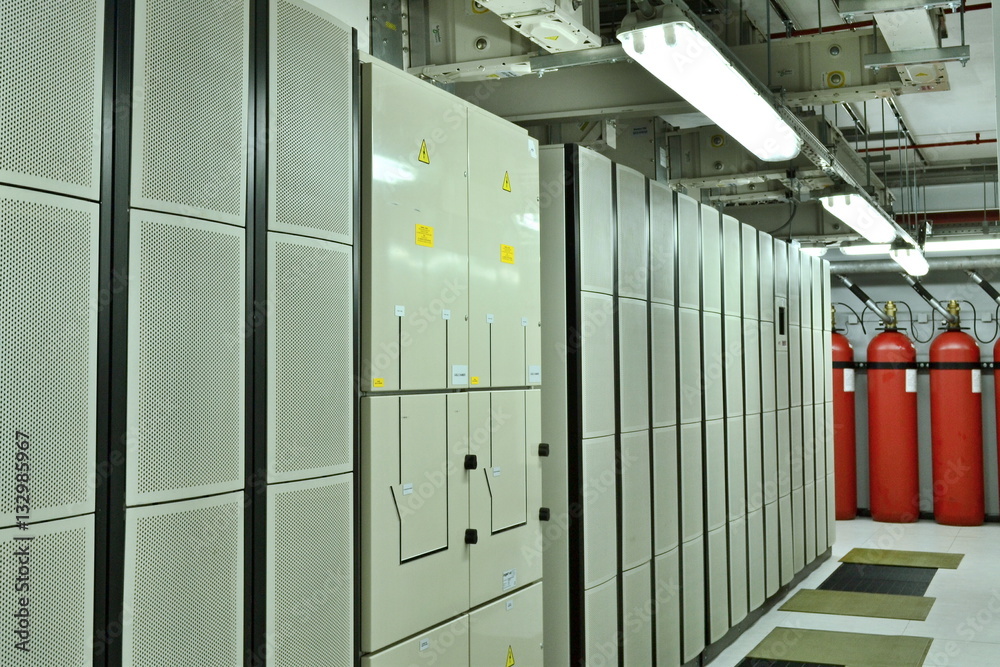 Data center with auxiliary communications and cooling system. A complex ...