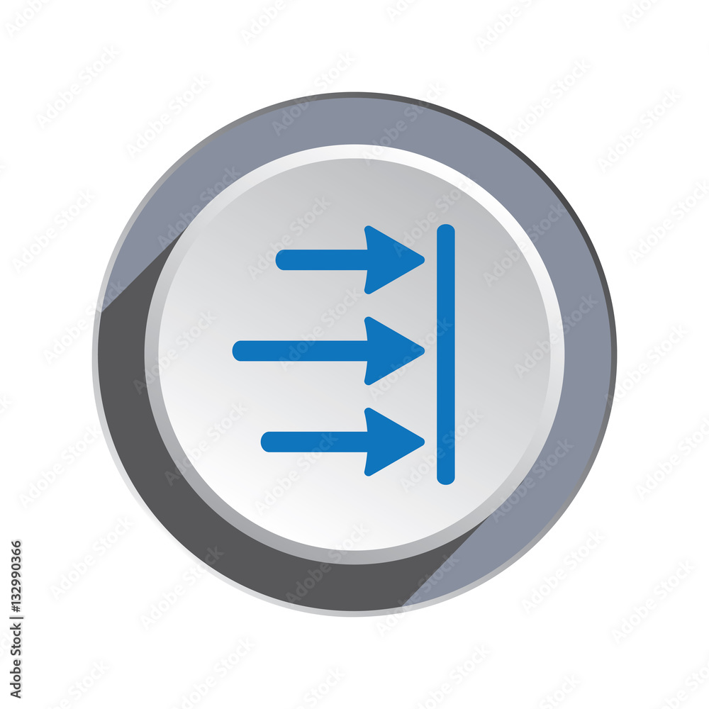 Arrow to right icon. Move, direction cursor sign. Guide, time limit ...