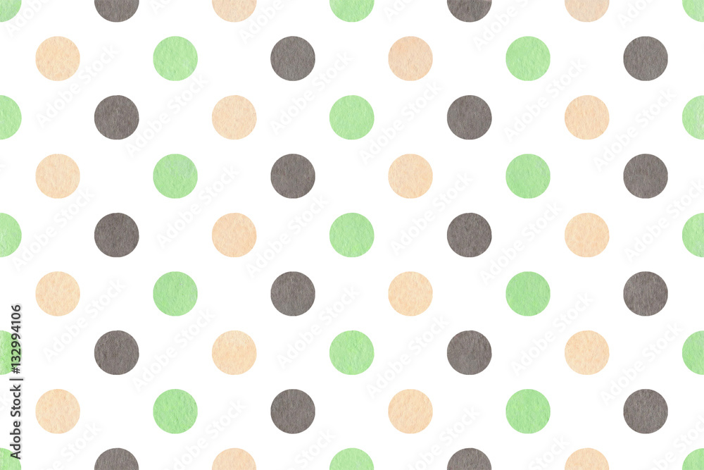 Watercolor polka dot background. Stock Illustration | Adobe Stock