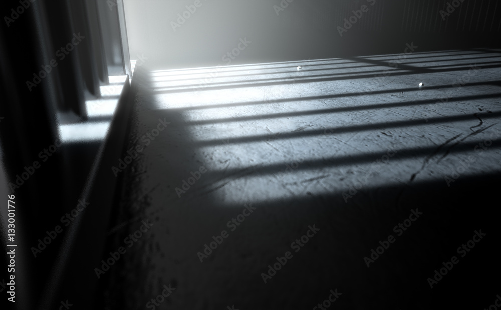 Jail Cell Shadows Stock Illustration | Adobe Stock