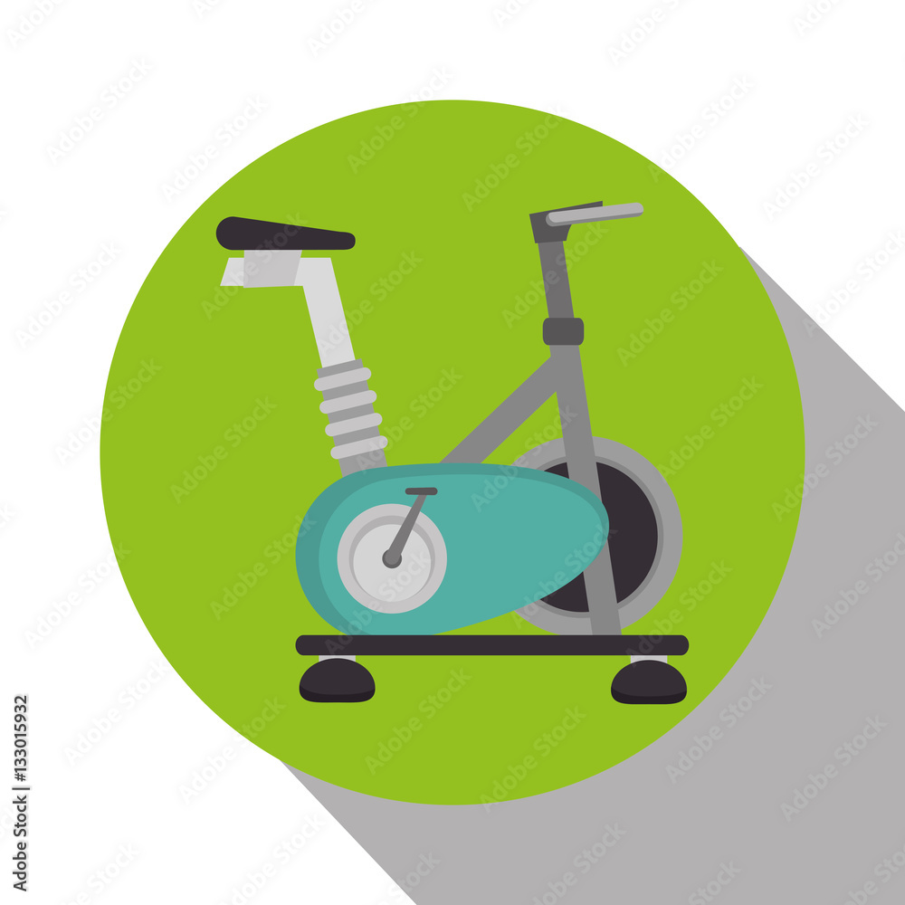 spinning bike machine isolated icon vector illustration design Stock ...