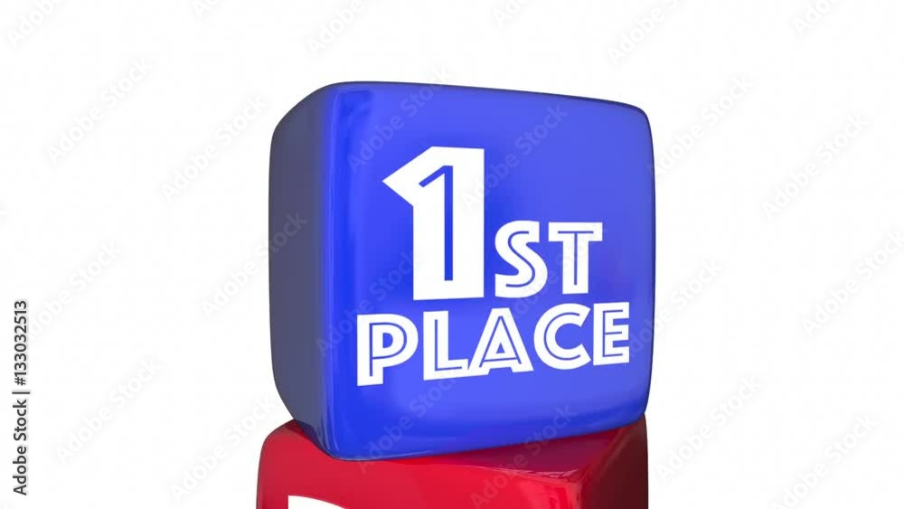 1st 2nd 3rd Place First Second Third Winners 3d Animation Stock Video ...