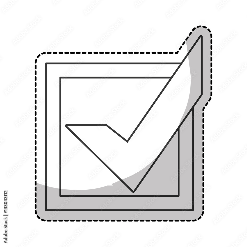 check mark icon over white background. vector illustration Stock Vector ...
