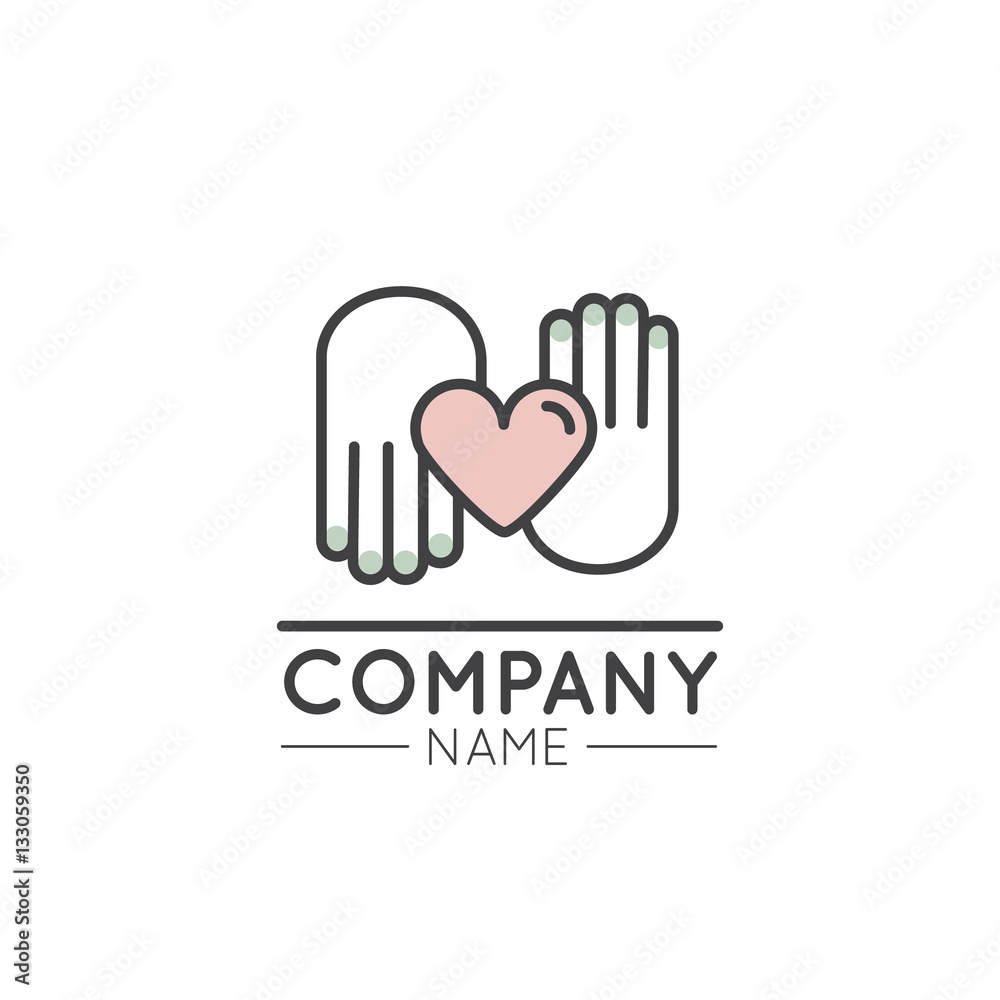 Vector Icon Style Illustration Logo for Nonprofit Organizations and ...