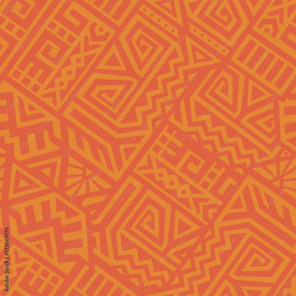 Aztec Vector Seamless Pattern Stock Vector | Adobe Stock