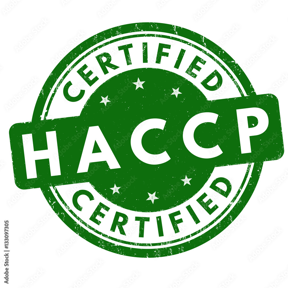 HACCP Hazard Analysis Critical Control Points Sign Or Stamp Stock
