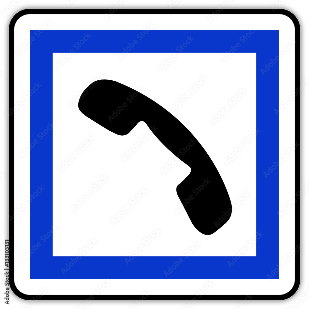 Panneau routier en France : Poste d'appel téléphonique Stock ... Panneau routier en France : Poste d'appel téléphonique Stock ...