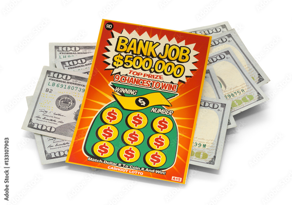 Scratch Lotto Ticket and Cash Pile Stock Illustration | Adobe Stock