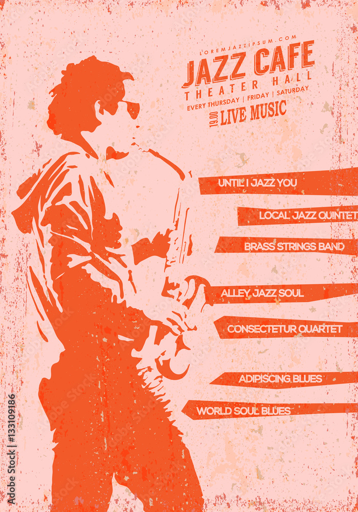 Vintage Jazz Music Poster