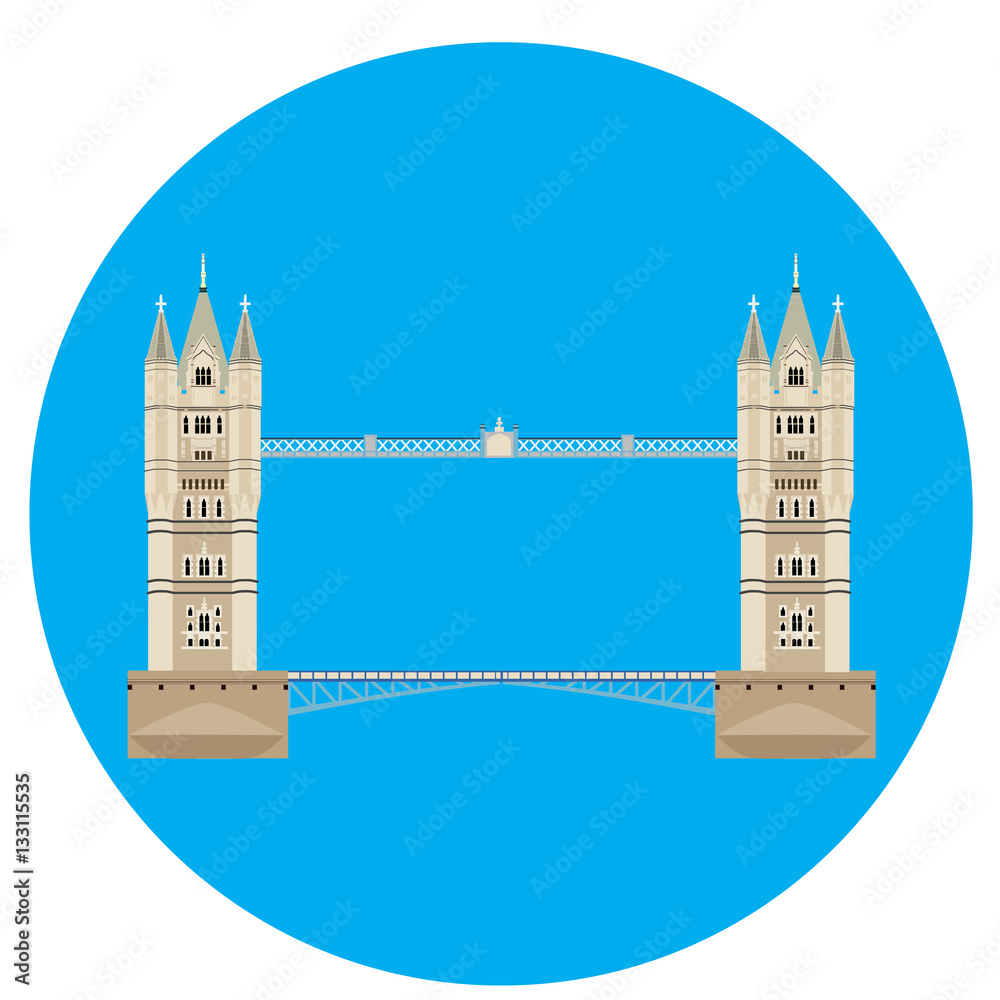 Tower bridge vector Stock Vector | Adobe Stock