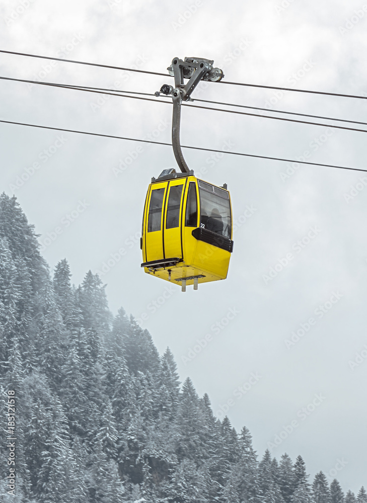 Cable Cabin Lifts Mayrhofner Bergbahnen In A Ski Resort Mayrhofen To