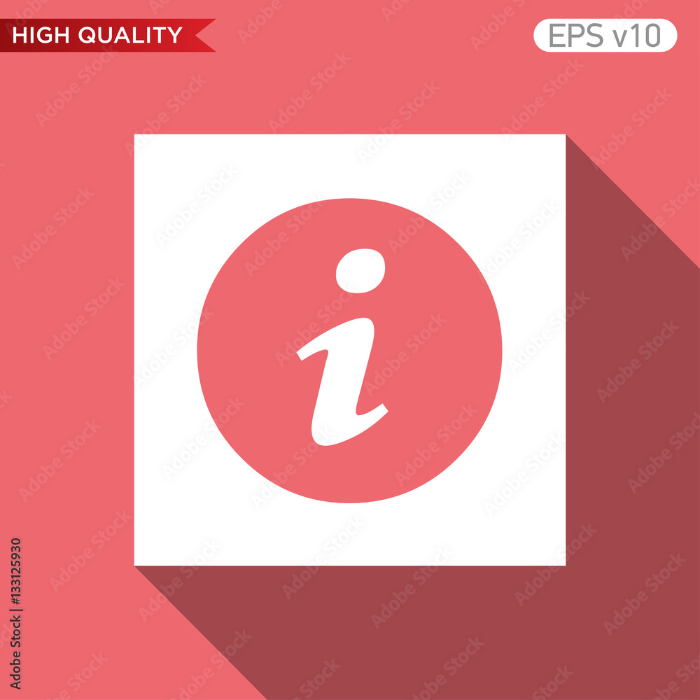 colored icon or button of info symbol with background Stock ...