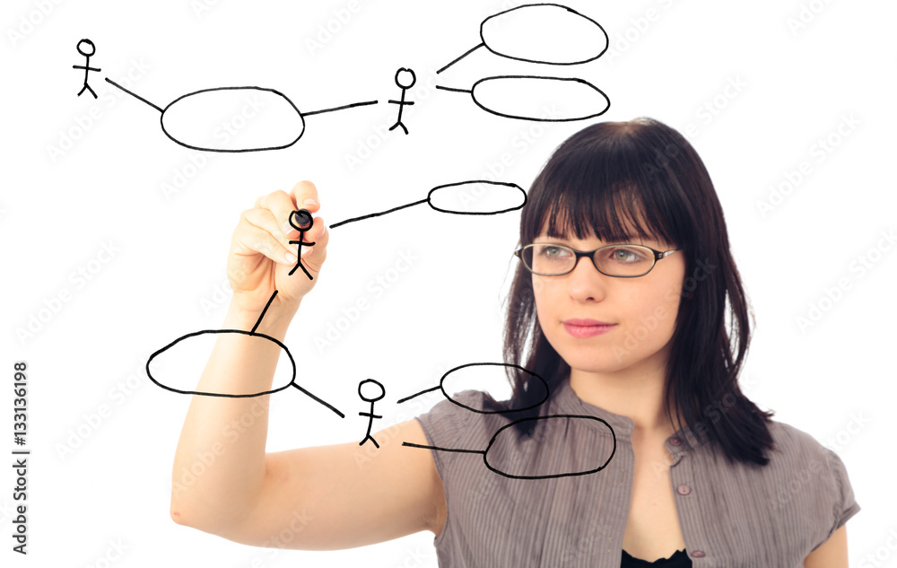 Foto de Software Engineer Drawing A Uml Use Case Diagram do Stock ...