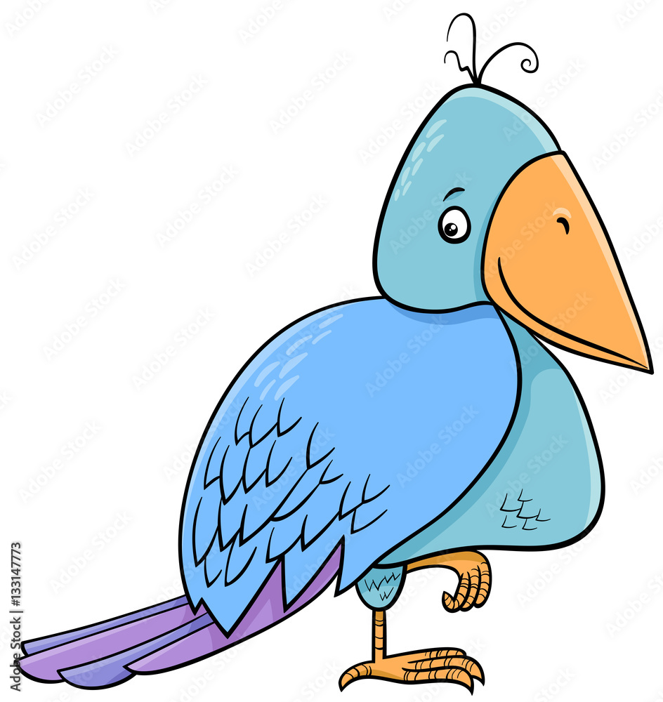 bird cartoon illustration Stock Vector | Adobe Stock