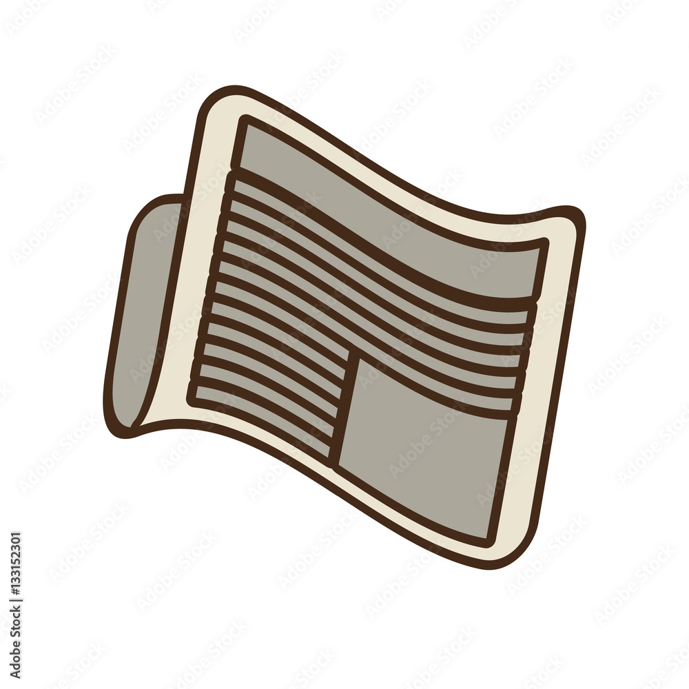 cartoon newspaper letter news daily vector illustration eps 10 Stock ...