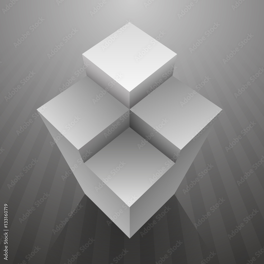 3d columns with financial data pattern vector chart Stock Vector ...