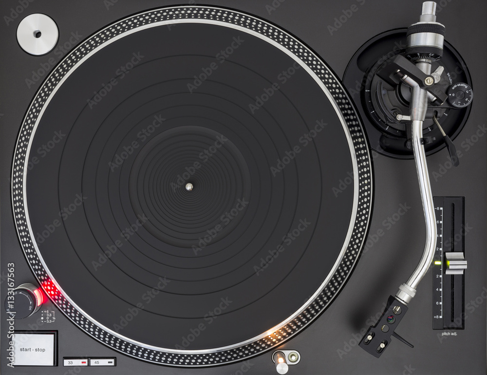 Dj Turntables Top View
