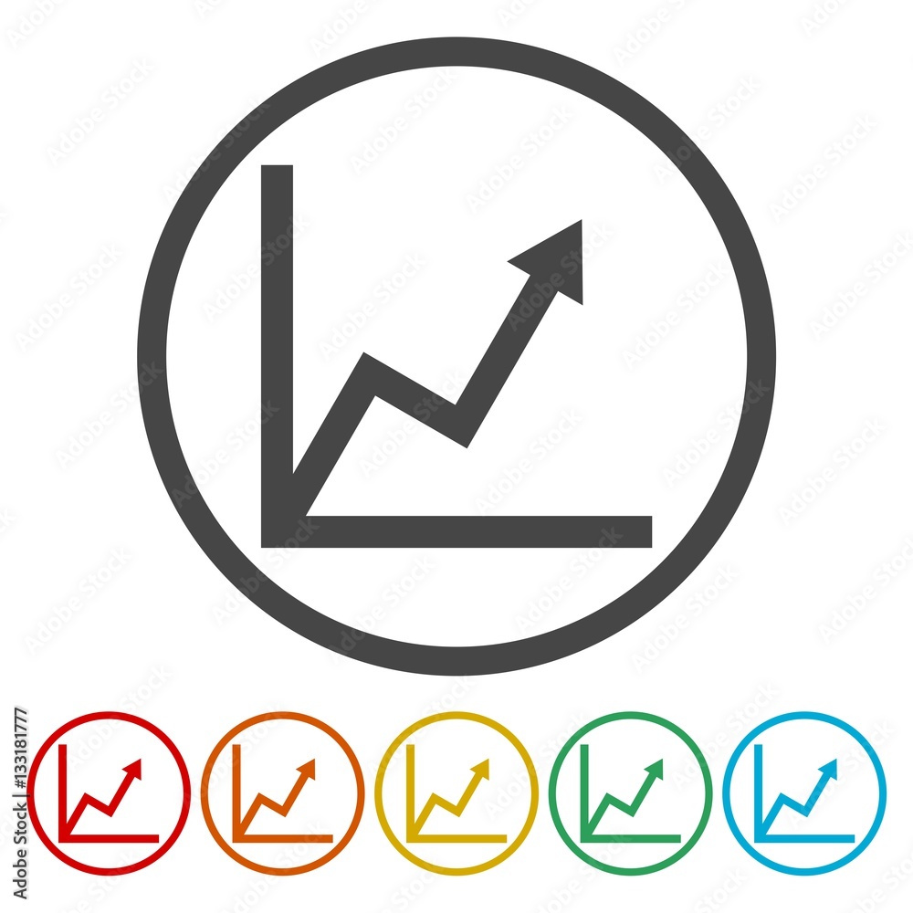 Graph Icon, Chart icon, chart vector icon Stock Vector | Adobe Stock