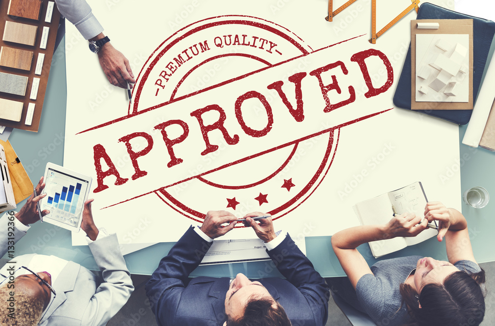Approved Certified Business Stamp Concept Stock-Foto | Adobe Stock