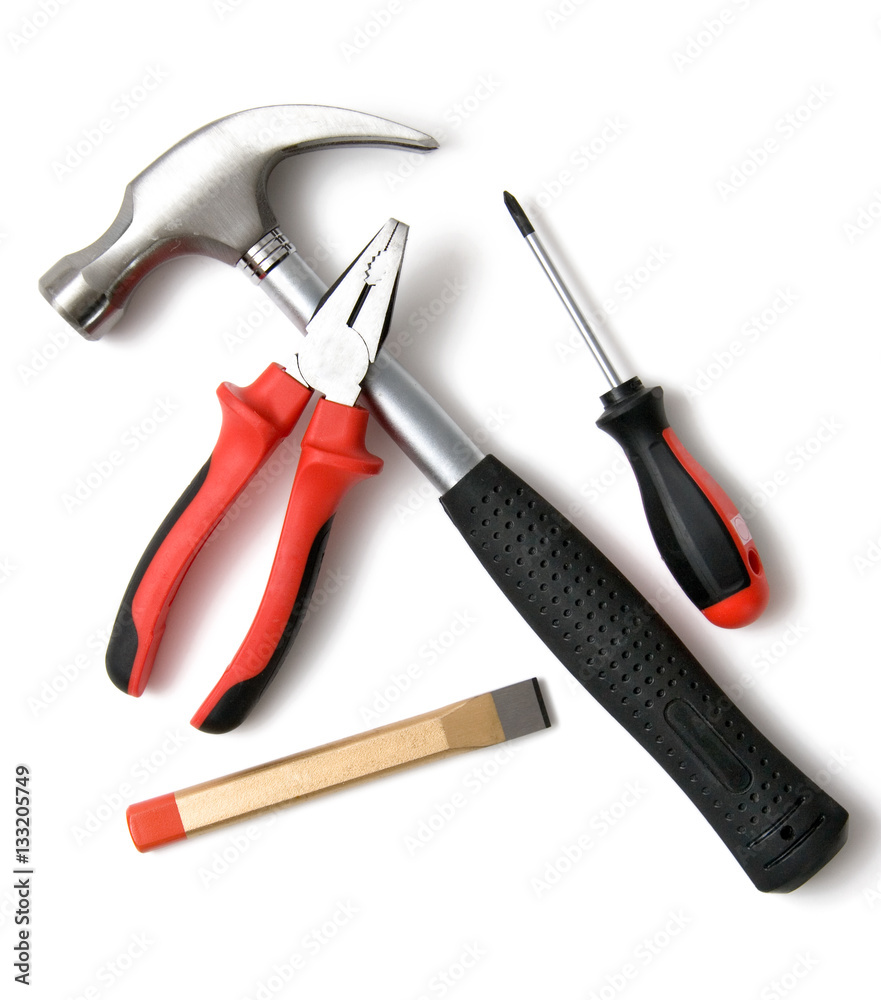 Set of construction tools Stock Photo | Adobe Stock