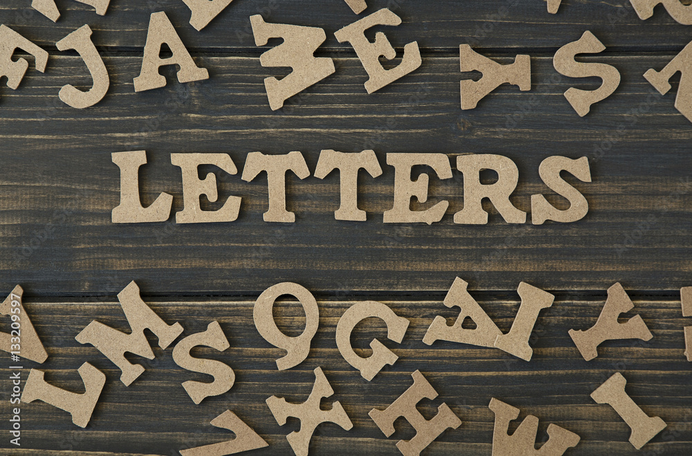 Word letters Stock-Foto | Adobe Stock