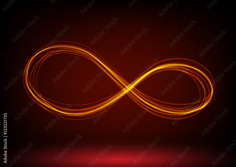 line infinity symbol. Vector illustration Stock Vector | Adobe Stock