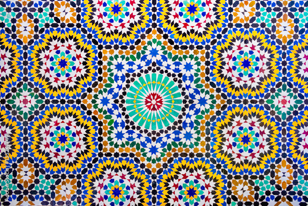 Islamic mosaic Moroccan style useful as background Stock Photo | Adobe ...