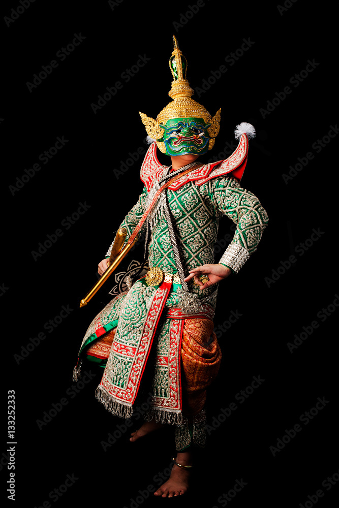 This mask dance drama of Thailand call Khon from the Ramayana story ...