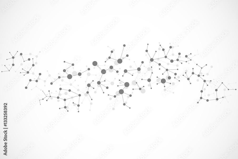 Abstract DNA background. Vector illustration. Beautiful structure of ...