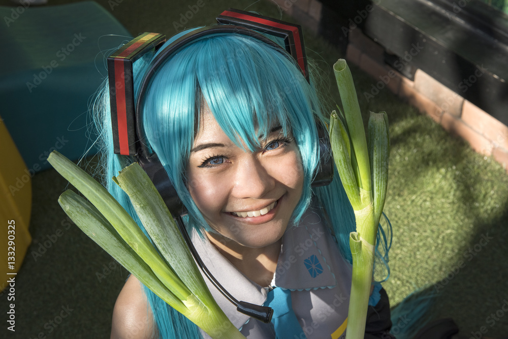 Japan anime cosplay , cartoon women Stock Photo | Adobe Stock