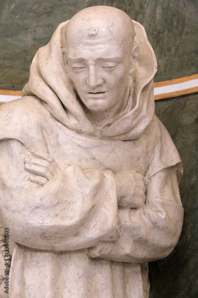 Foto de Saint-Bruno en prière. Statue. XVII ème siècle. Autel. Eglise ...