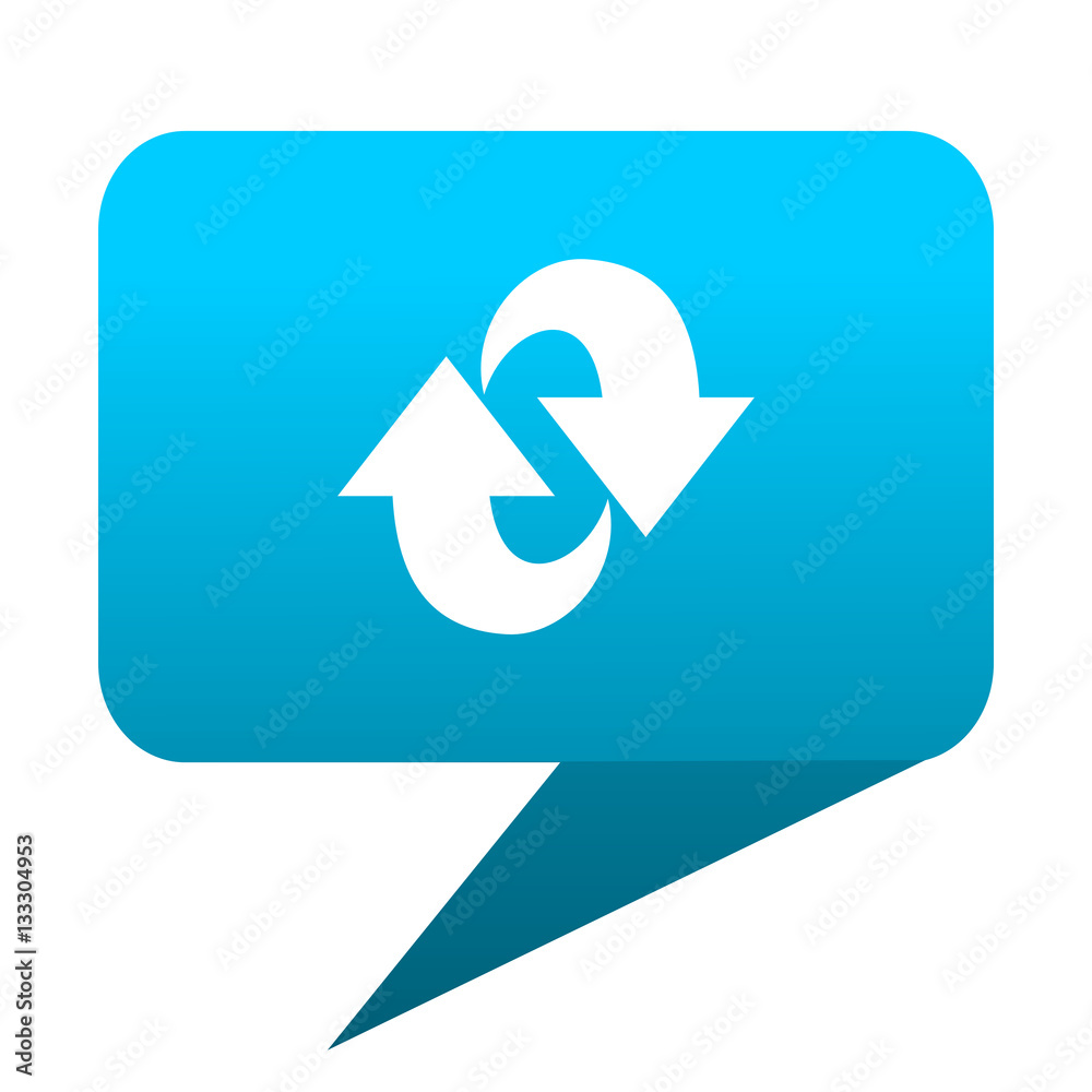 rotation blue bubble icon Stock-Illustration | Adobe Stock