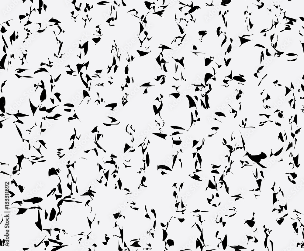 Black and white random messy distorted shapes vector illustration Stock ...