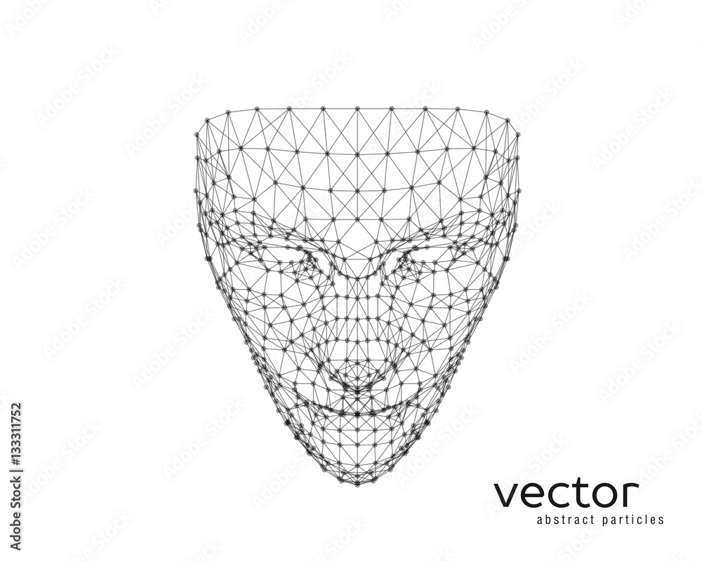 Vector illustration of human face vector de Stock | Adobe Stock