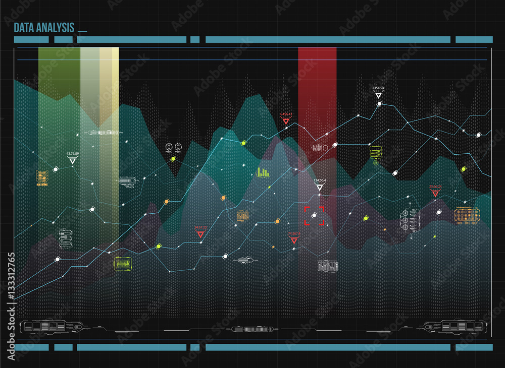 Data Analysis Visualization Futuristic Infographic Information Aesthetic Design Visual Data