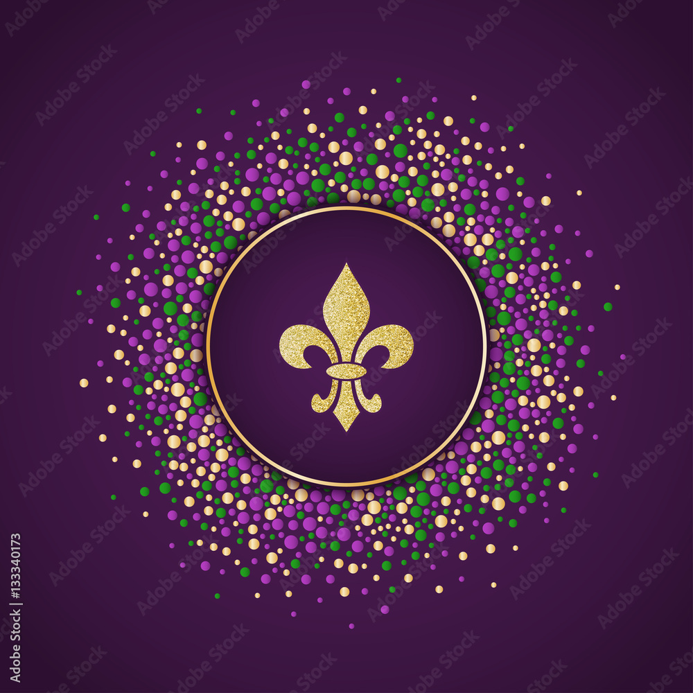 Mardi Gras Gold Background