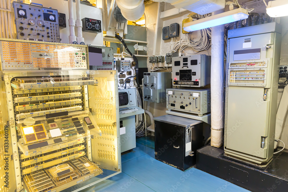 Military ship electric control panel Stock Photo | Adobe Stock