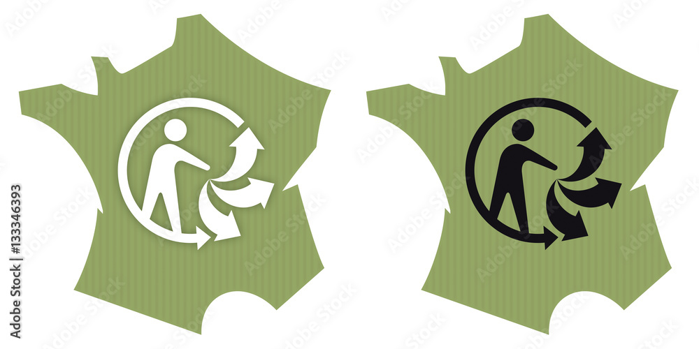 TRIMAN LOGO RECYCLAGE Stock Vector | Adobe Stock