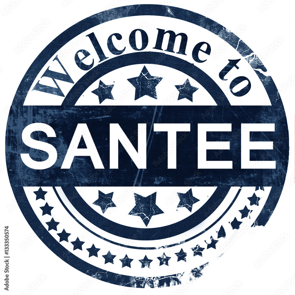 santee stamp on white background Stock Illustration | Adobe Stock