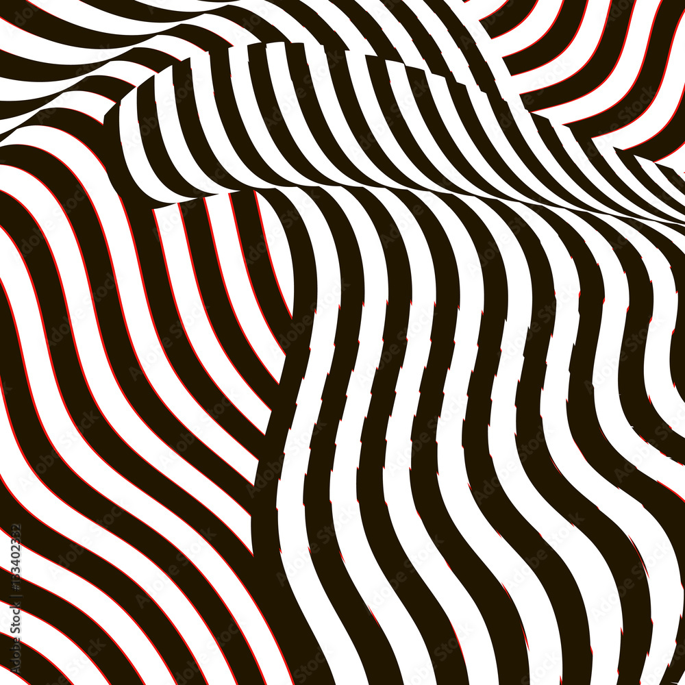 concentric curved lines Stock Vector | Adobe Stock