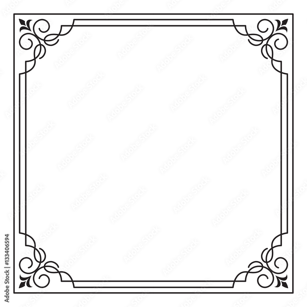 Ornate Square Picture Frame