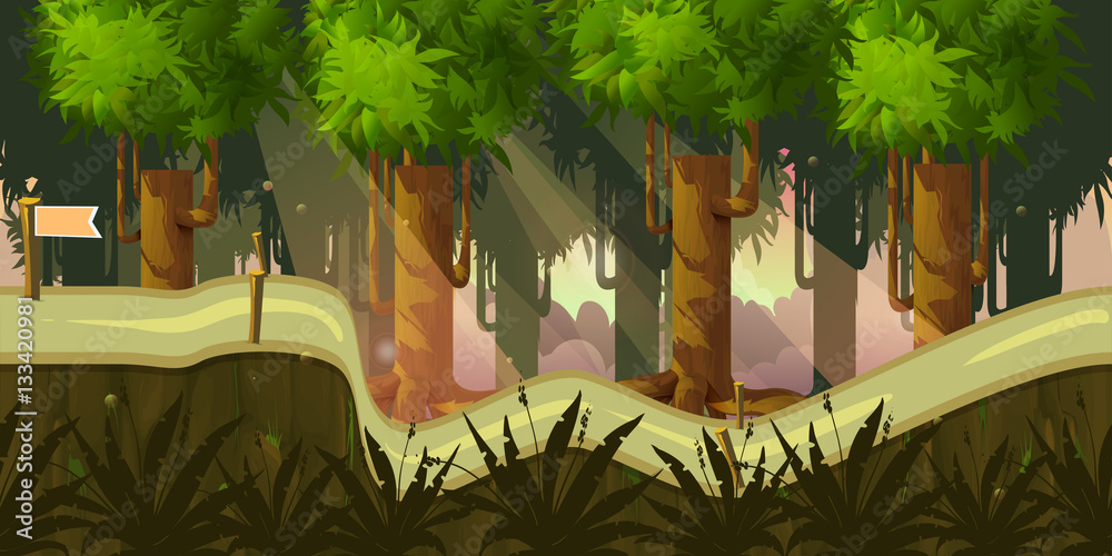 2d Forest Background