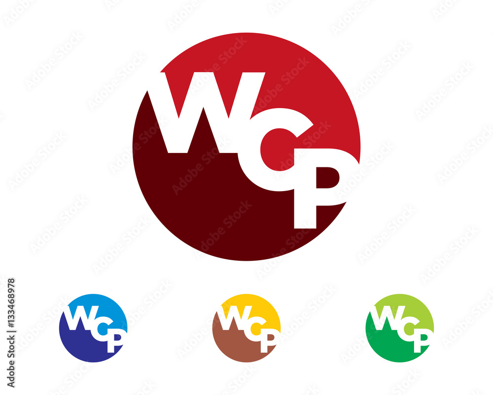 WCP Letter Logo Stock Vector | Adobe Stock