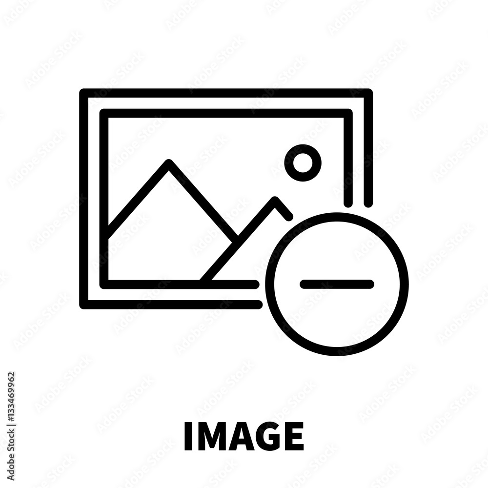 Image icon or logo in modern line style Stock-Vektorgrafik | Adobe Stock