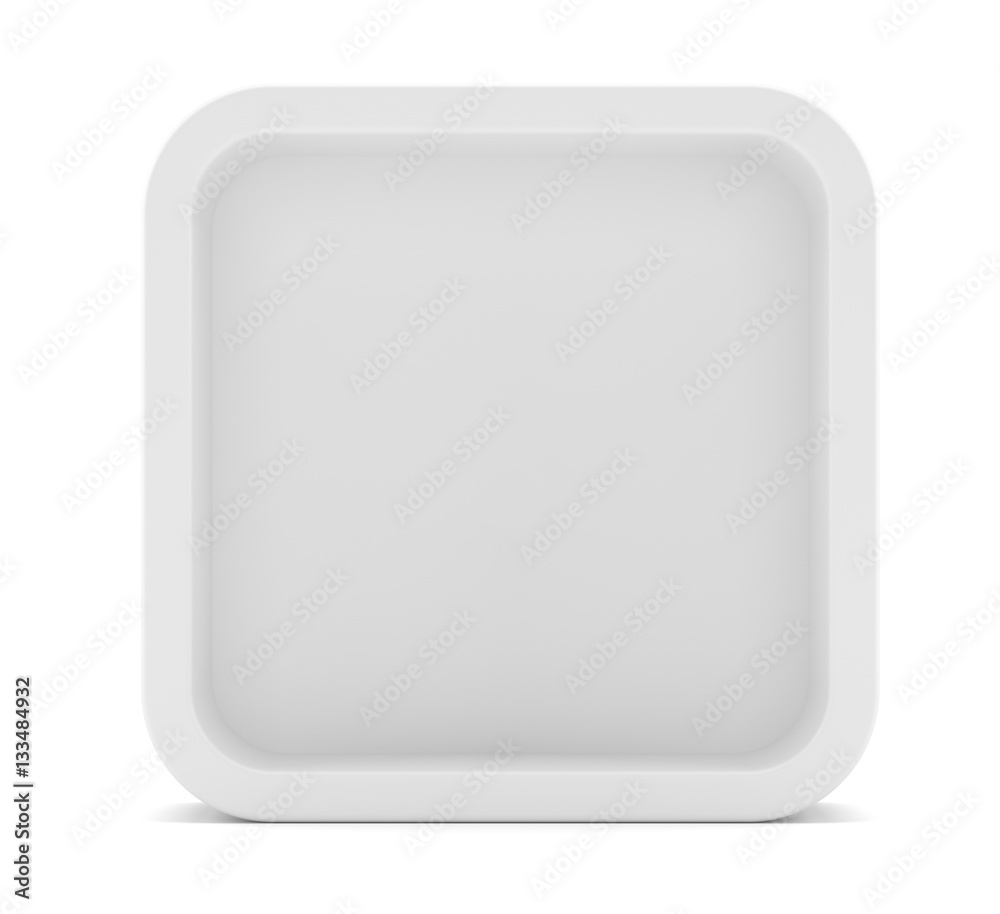 White rectangle with rounded corner Stock-Illustration | Adobe Stock