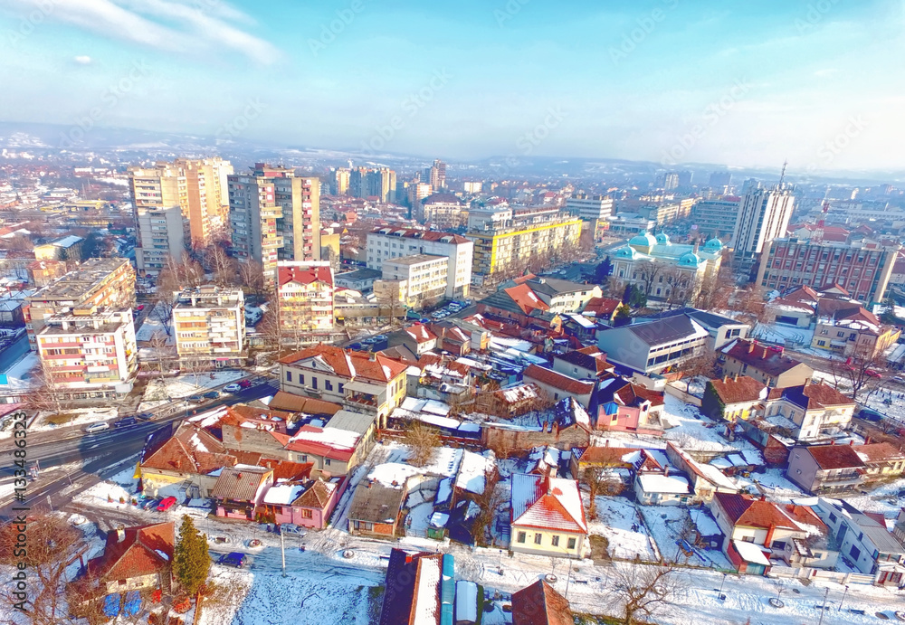 Aerial view of Kruševac, Serbia Stock Photo | Adobe Stock