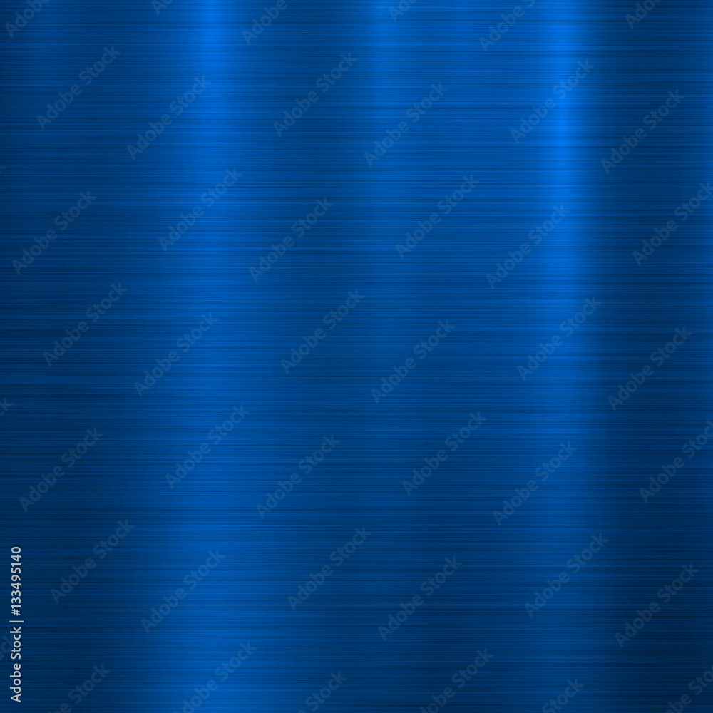 Blue metal technology background with abstract polished, brushed ...
