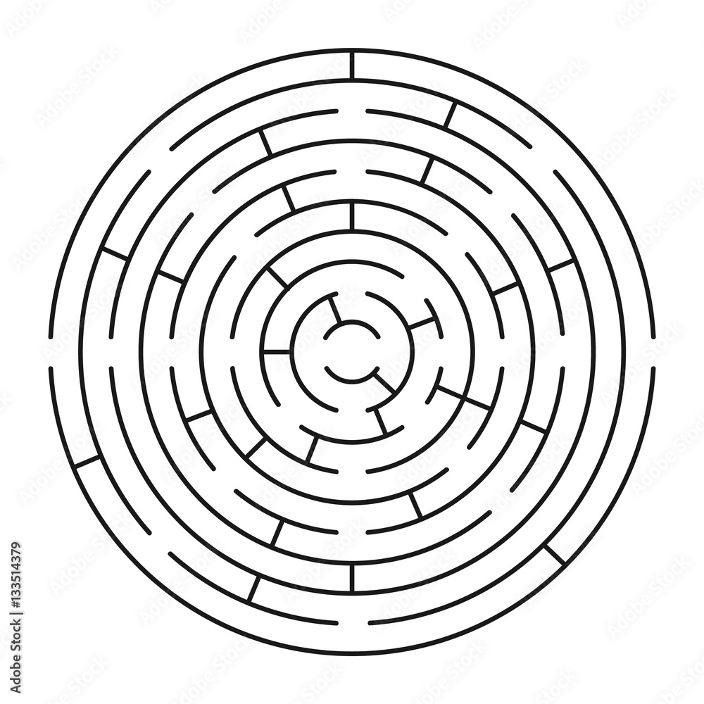 Vector labyrinth 63. Maze / Labyrinth with entry and exit. Stock Vector | Adobe Stock